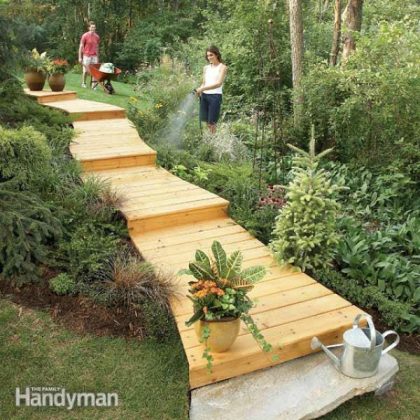 46+ Easy & Cheap Garden Path Ideas For Your Beautiful Garden