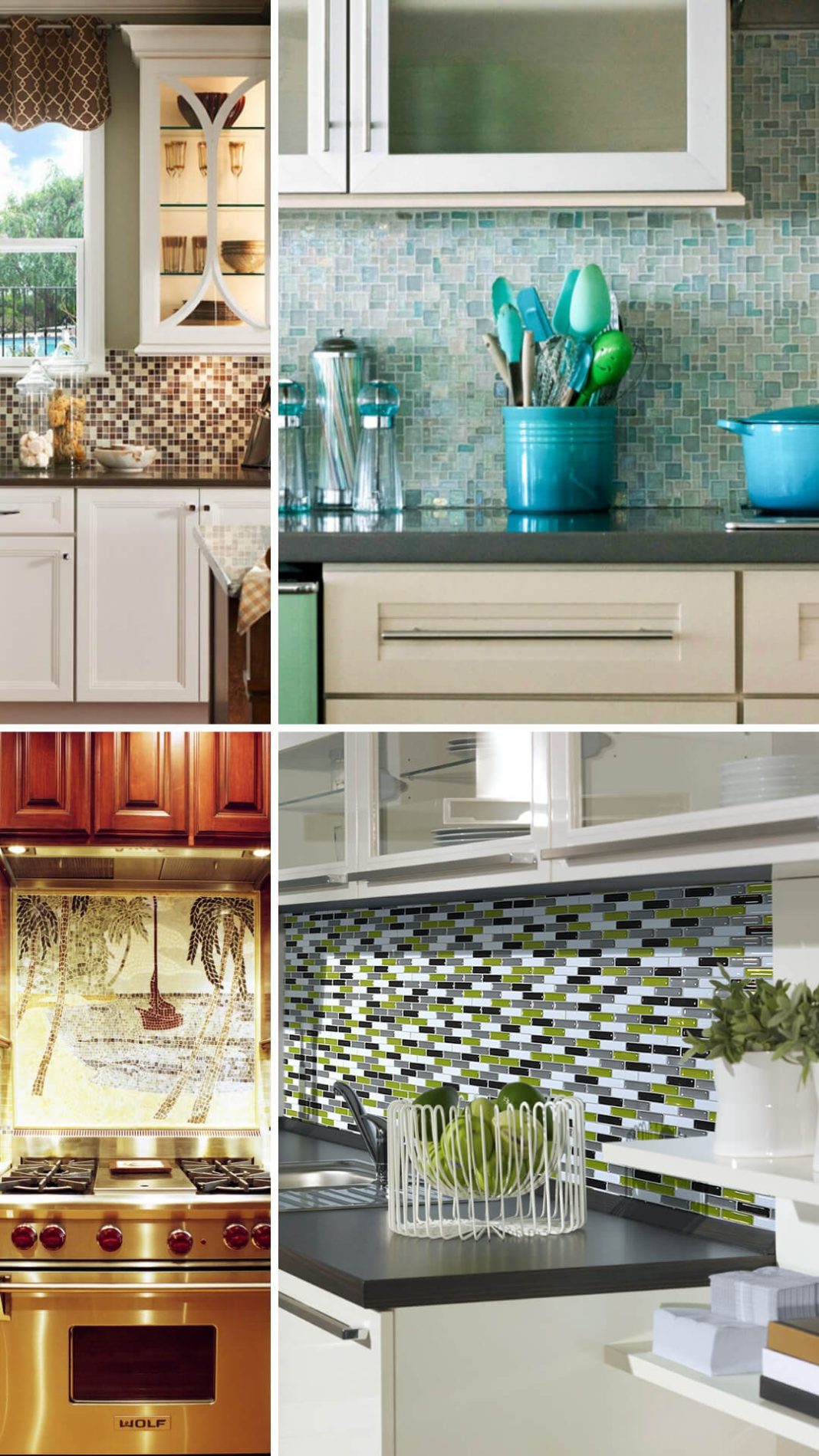 19+ Ceramic Tile Mosaic Kitchen Backsplash Designs & Ideas For 2025