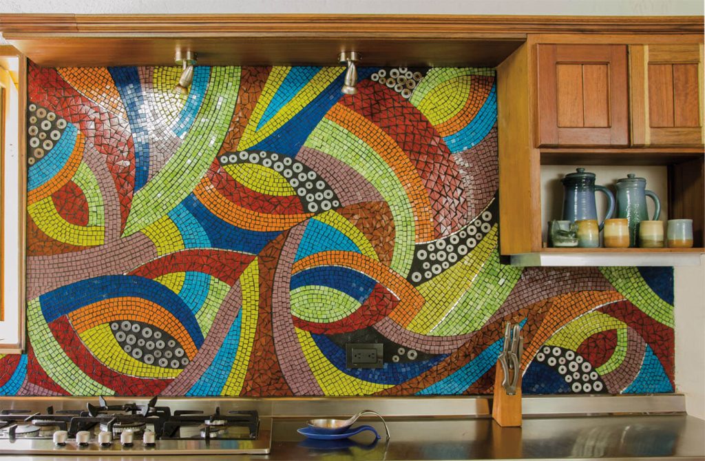 19+ Ceramic Tile Mosaic Kitchen Backsplash Designs & Ideas For 2025