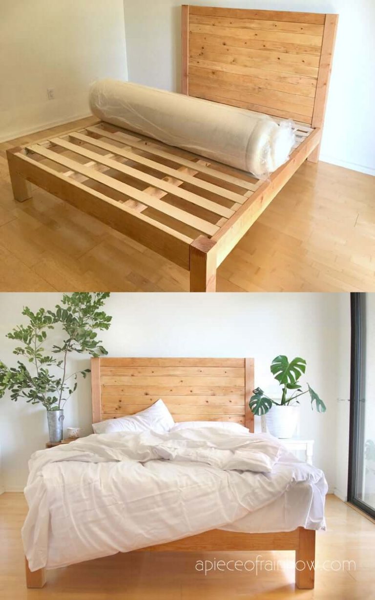 23+ Clever DIY Bed Frame Ideas and Projects You Can Do In A Weekend