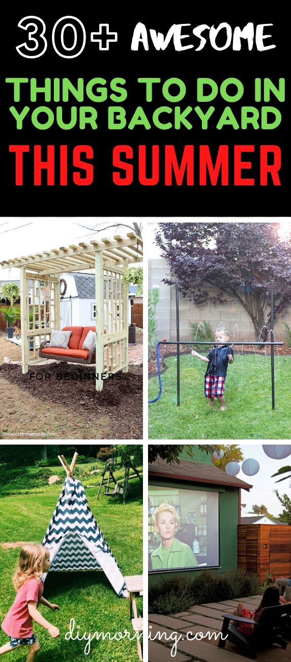 30+ Awesome Fun DIY Backyard Projects This Summer (Kid-Friendly)