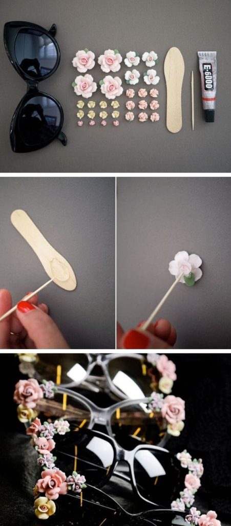 20+ Creative DIY Sunglasses Makeovers - Summer DIY Projects