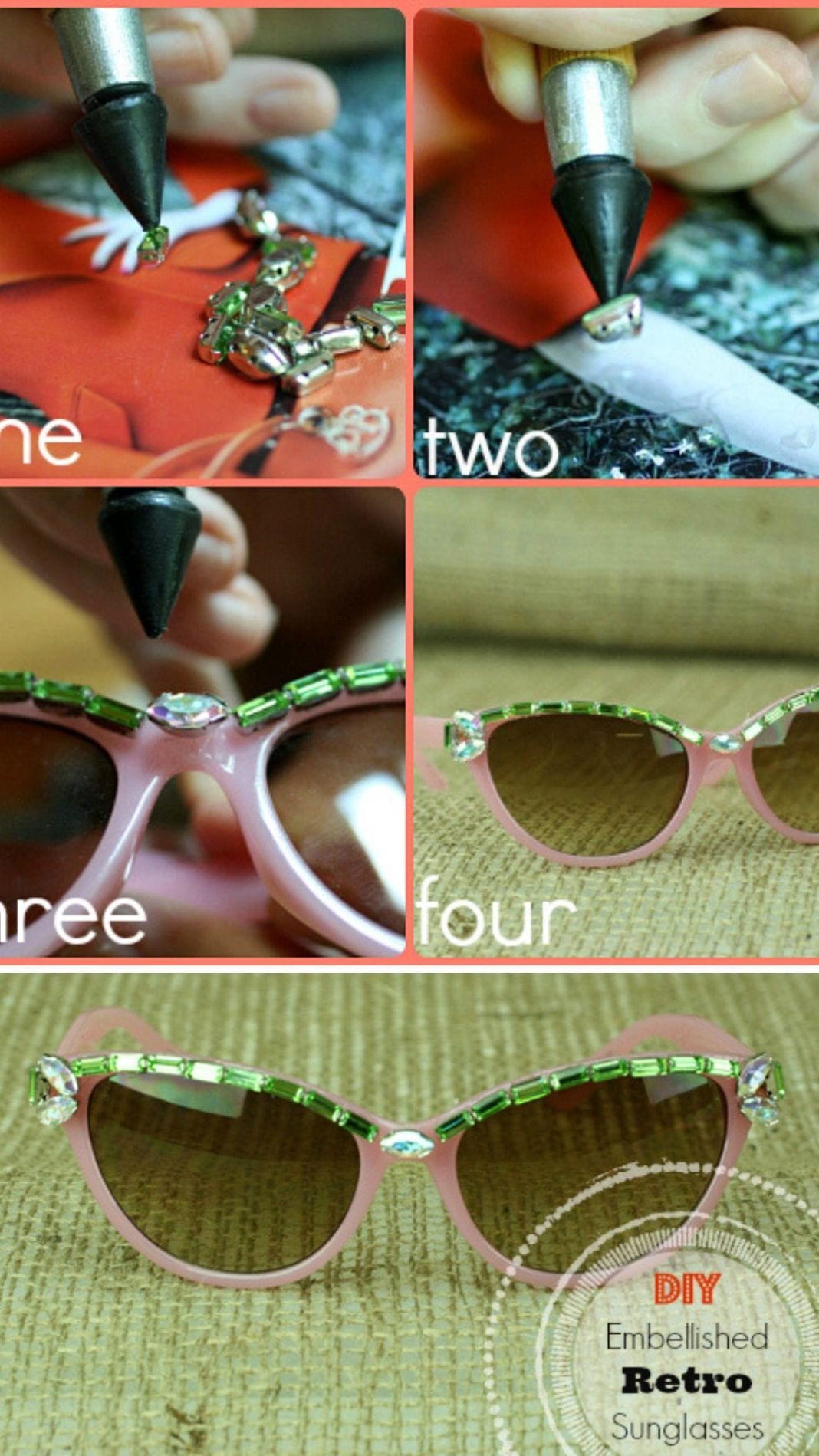 20+ Creative DIY Sunglasses Makeovers - Summer DIY Projects