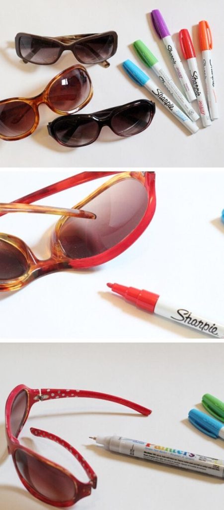 20+ Creative DIY Sunglasses Makeovers - Summer DIY Projects