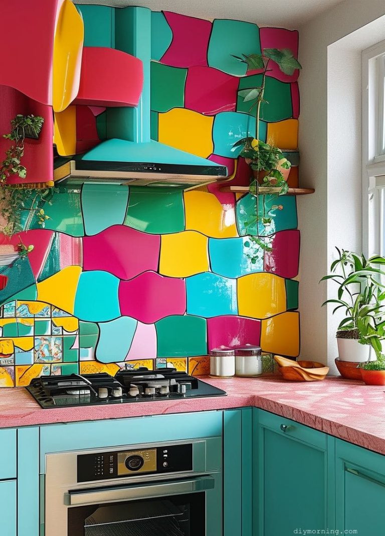 Unique Kitchen Tile Designs: Experiment with Size, Color, and Patterns
