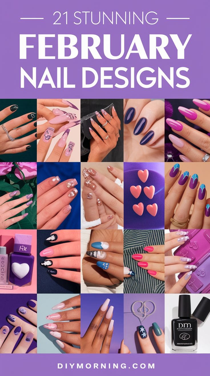 21 Stunning February Nail Designs to Try This Month - DIY Morning