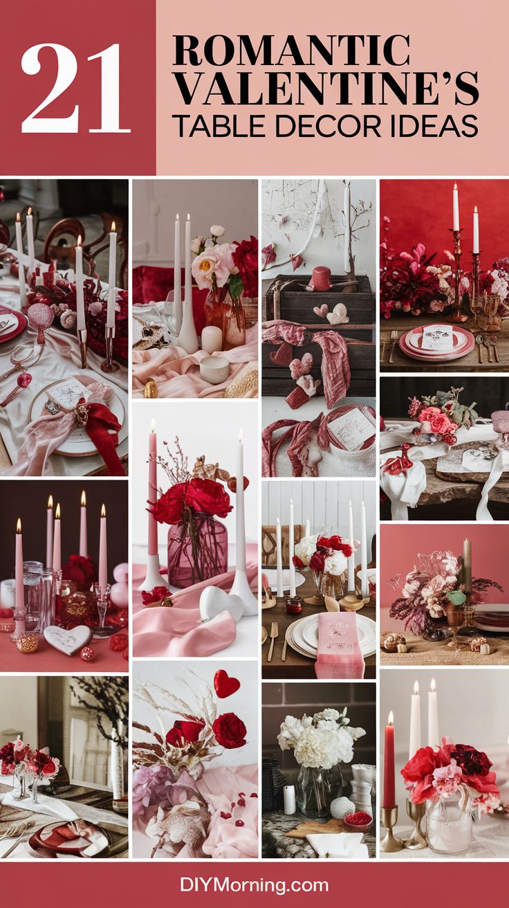 21 Romantic Valentine’s Table Decor Ideas to Set the Perfect Mood - DIY ...