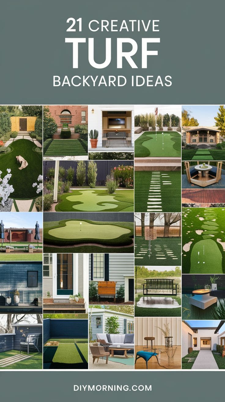 21 Creative Turf Backyard Ideas for a Stunning Outdoor Space - DIY Morning