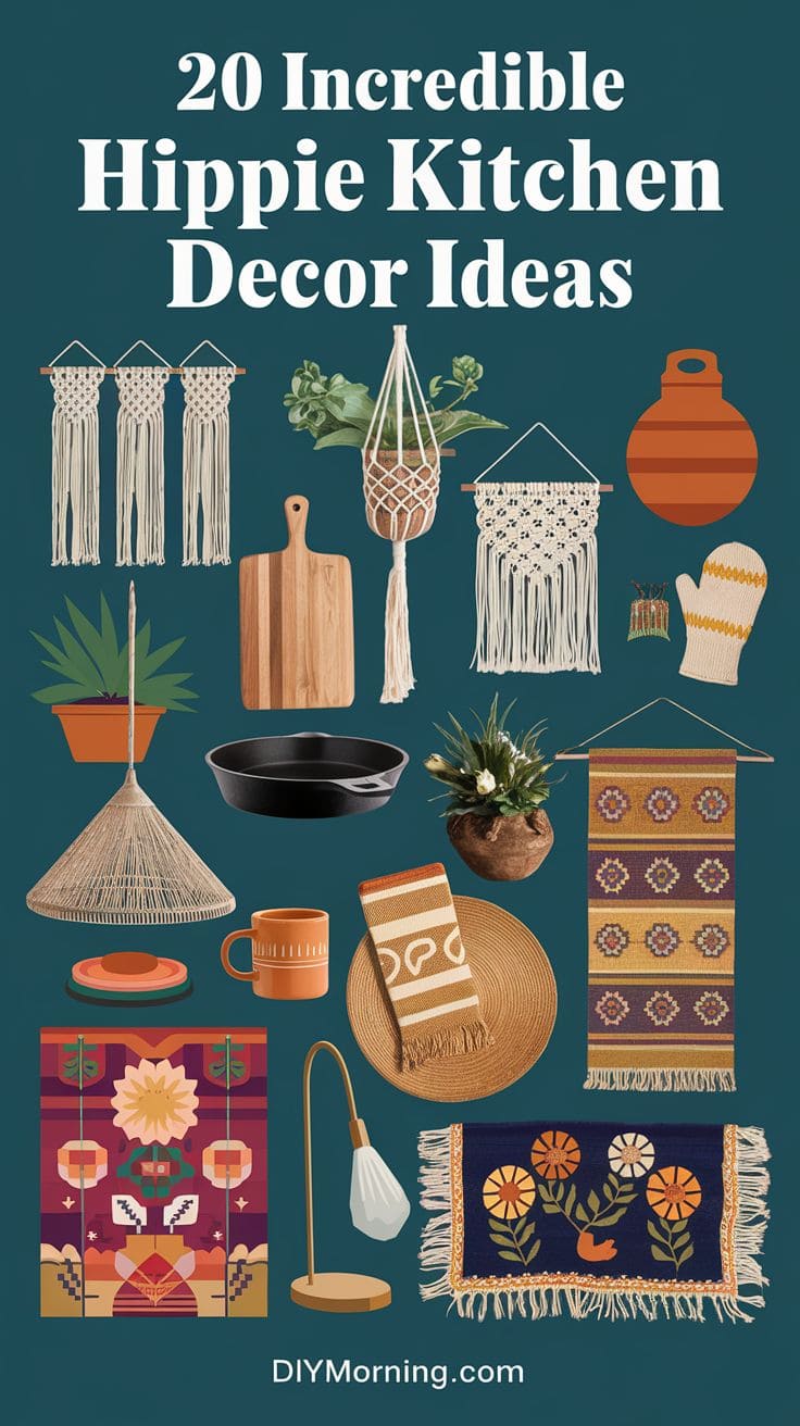 20 Incredible Hippie Kitchen Decor Ideas for a Bohemian Vibe - DIY Morning