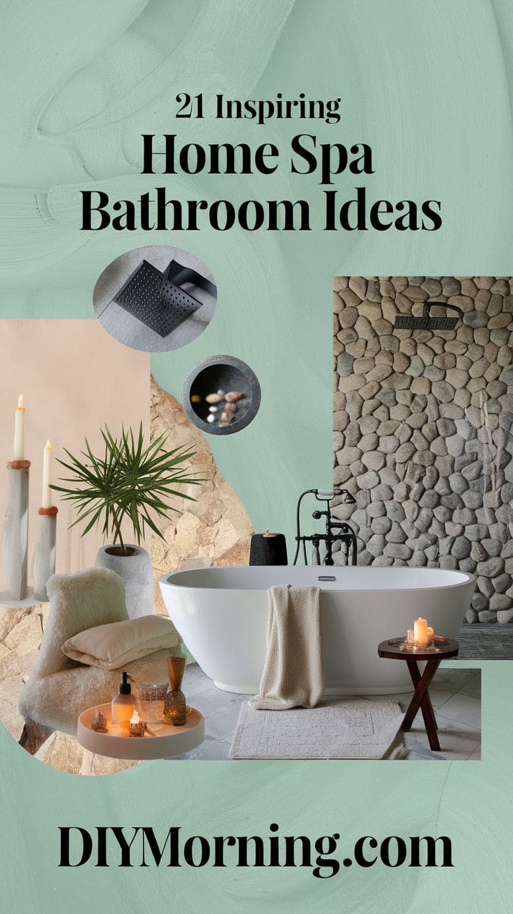 21 Inspiring Home Spa Bathroom Ideas for Ultimate Relaxation - DIY Morning