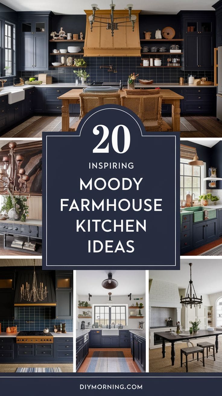 20 Inspiring Moody Farmhouse Kitchen Ideas for a Cozy Vibe - DIY Morning