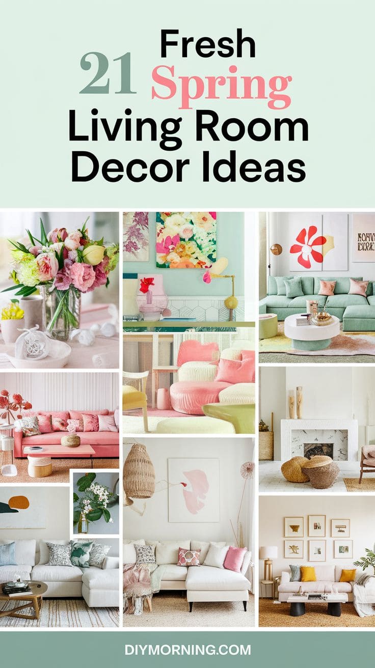 21 Fresh Spring Living Room Decor Ideas to Transform Your Space - DIY ...