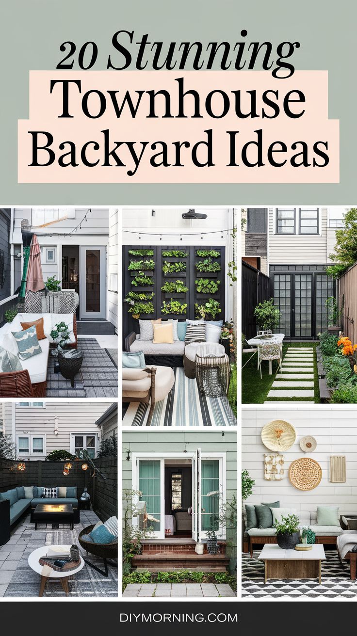 20 Stunning Townhouse Backyard Ideas for a Perfect Outdoor Oasis - DIY ...