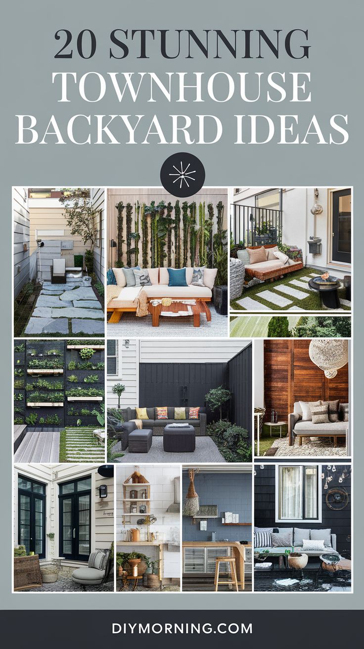 20 Stunning Townhouse Backyard Ideas for a Perfect Outdoor Oasis - DIY ...