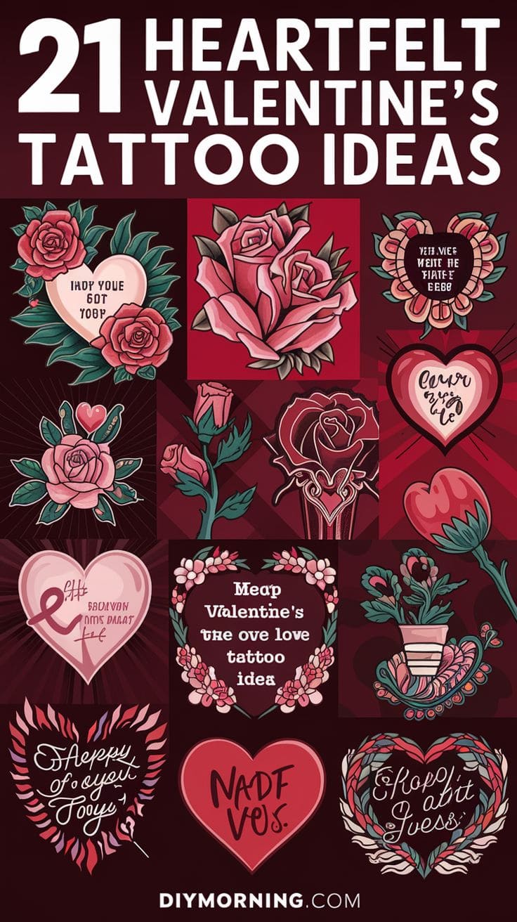 21 Heartfelt Valentine's Tattoo Ideas for Lovebirds - DIY Morning