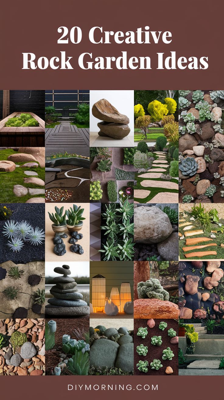 20 Creative Rock Garden Ideas to Transform Your Outdoor Space - DIY Morning