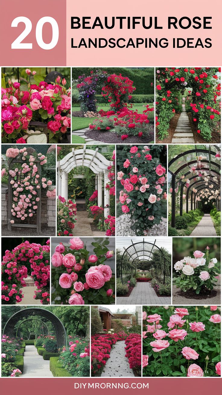 20 Beautiful Rose Landscaping Ideas to Enhance Your Garden - DIY Morning