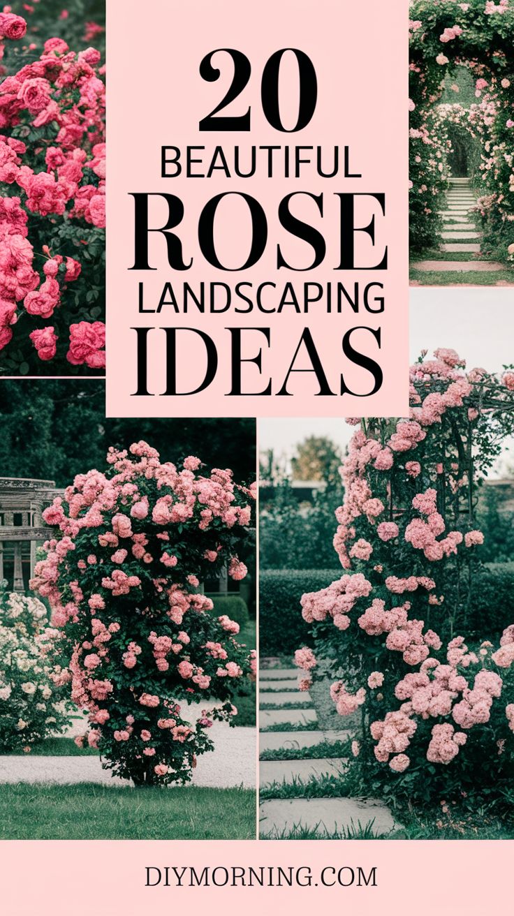 20 Beautiful Rose Landscaping Ideas to Enhance Your Garden - DIY Morning