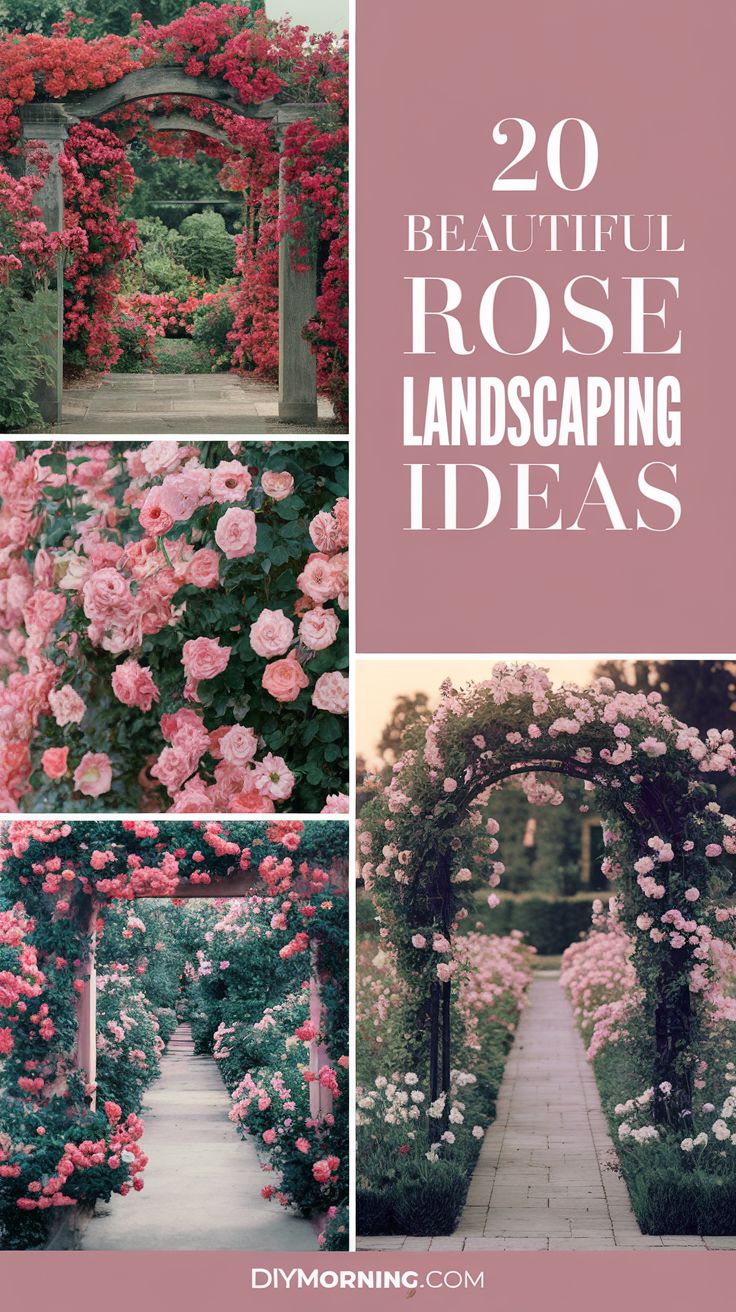 20 Beautiful Rose Landscaping Ideas to Enhance Your Garden - DIY Morning