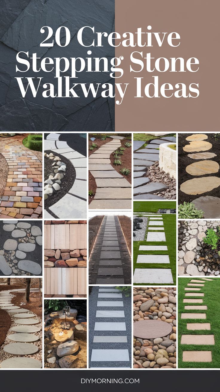 20 Creative Stepping Stone Walkway Ideas for Your Garden - DIY Morning