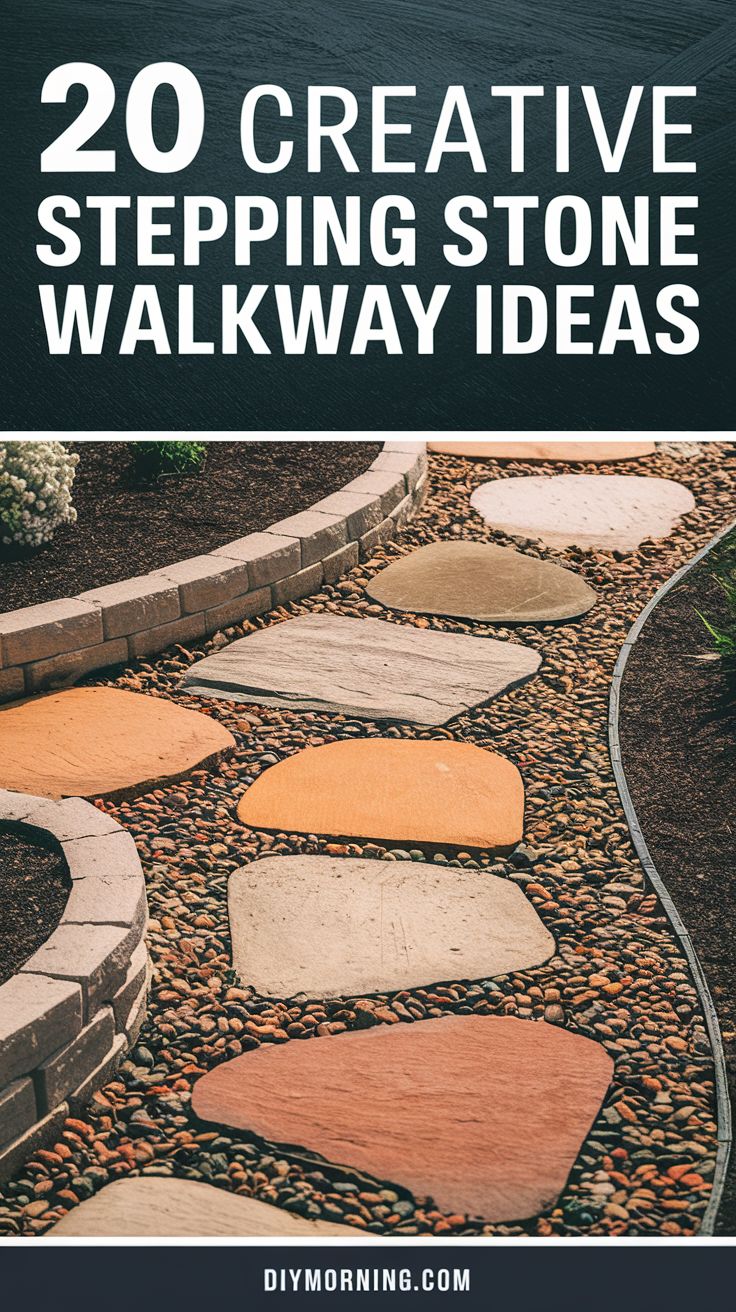20 Creative Stepping Stone Walkway Ideas for Your Garden - DIY Morning