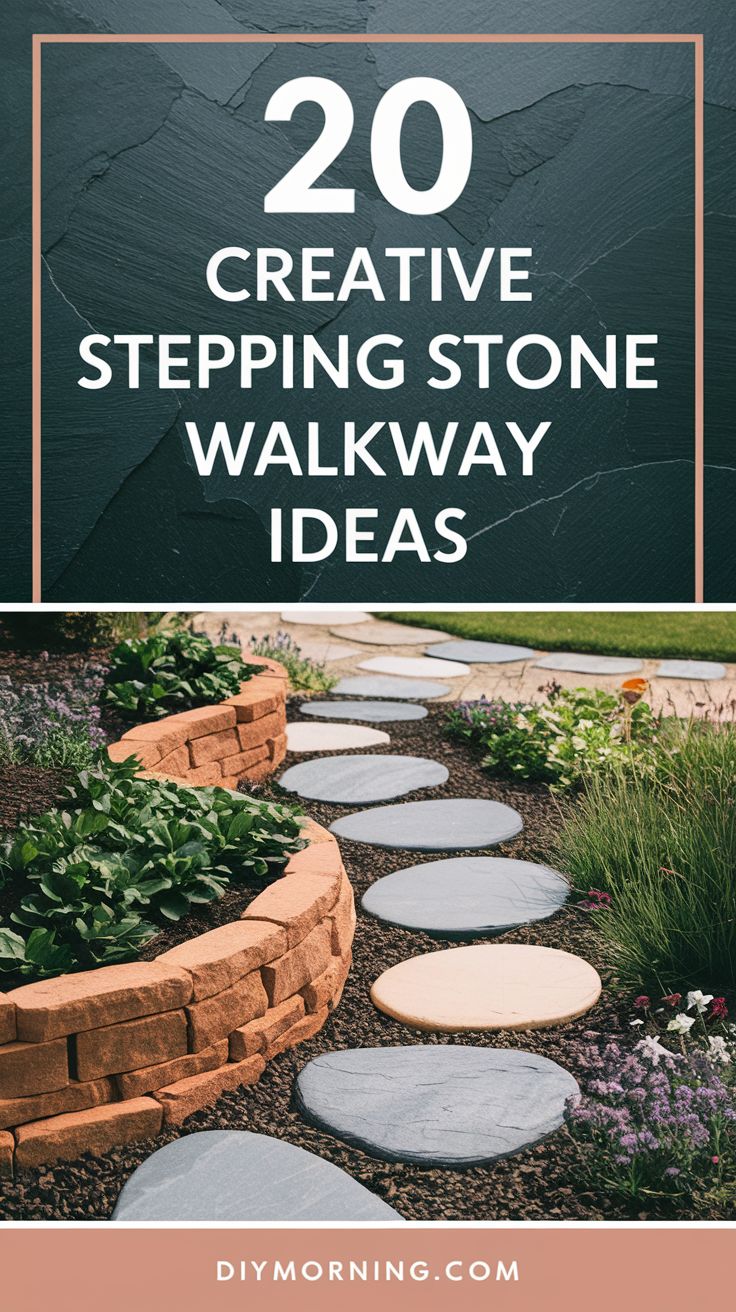 20 Creative Stepping Stone Walkway Ideas for Your Garden - DIY Morning