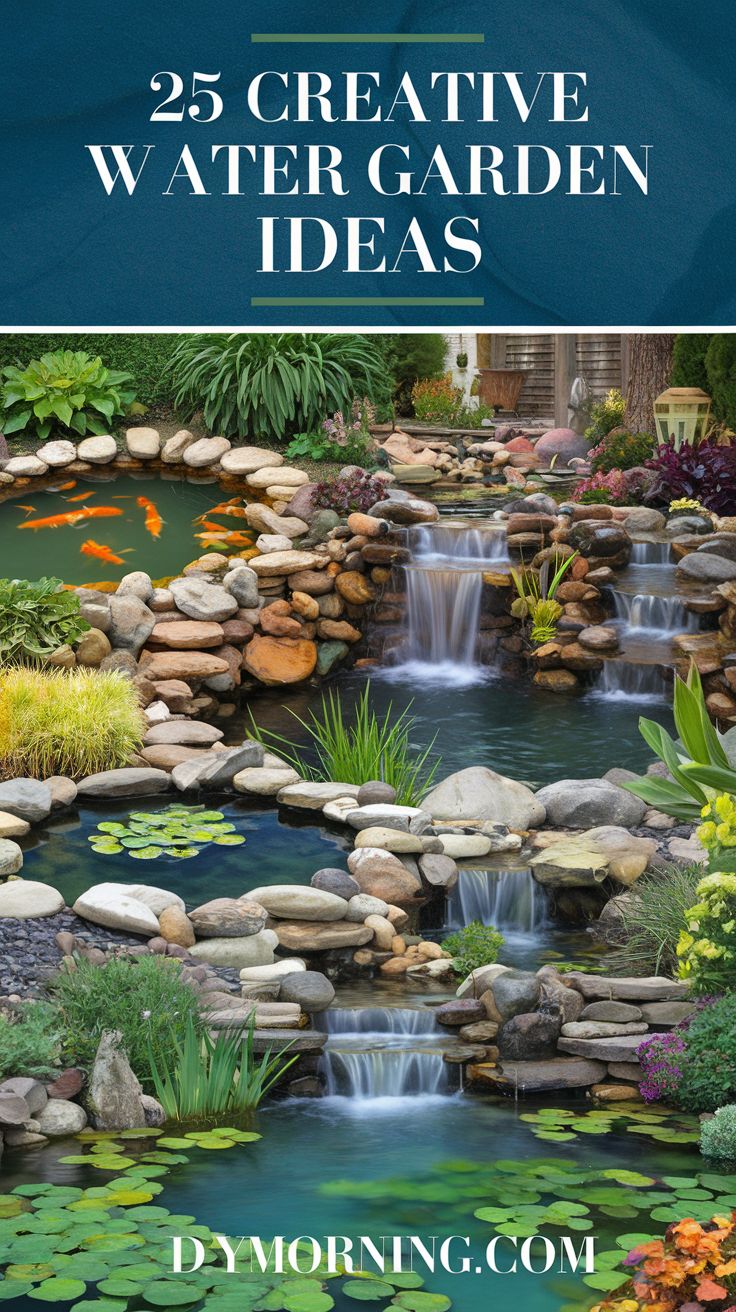 25 Creative Water Garden Ideas for Your Backyard Oasis - DIY Morning