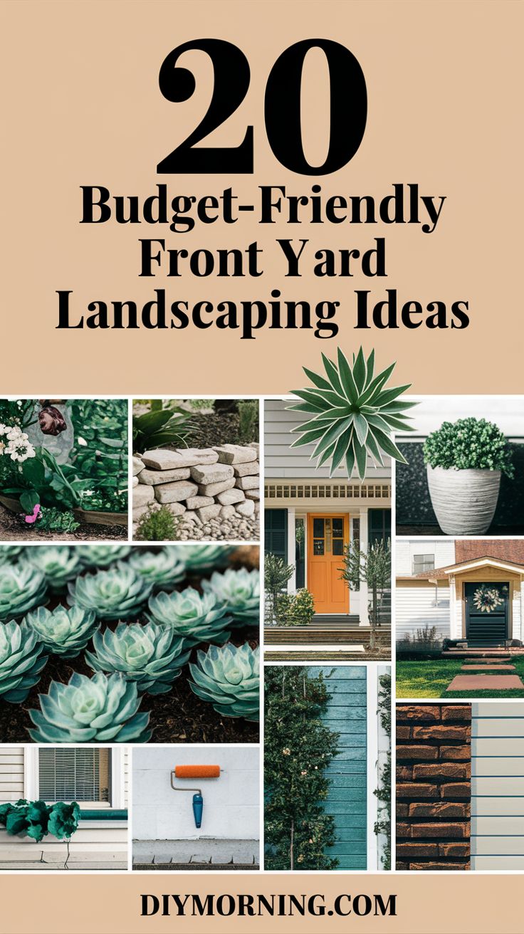 20 Budget-Friendly Front Yard Landscaping Ideas to Transform Your Home ...