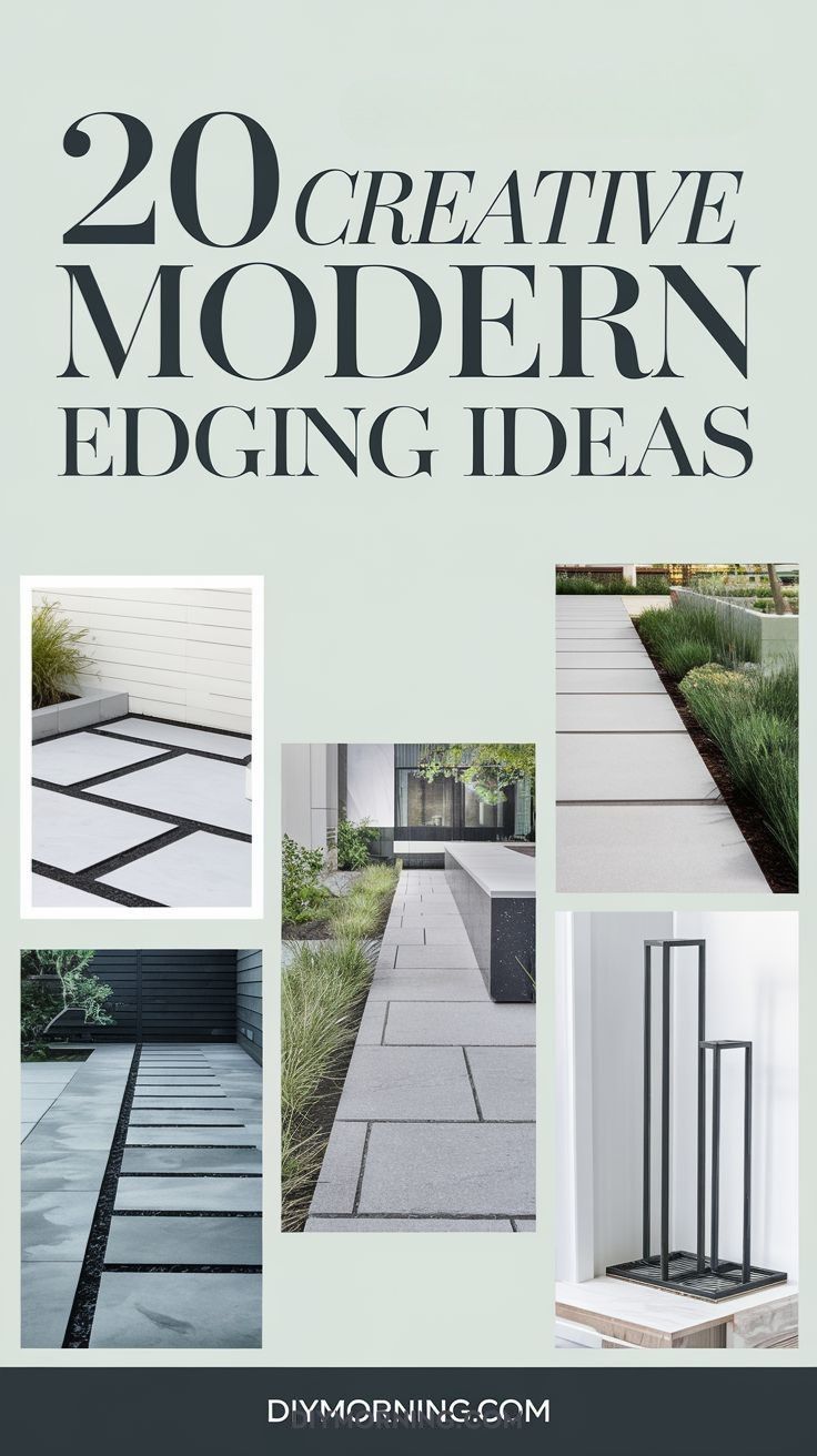 20 Creative Modern Garden Edging Ideas to Enhance Your Outdoor Space ...