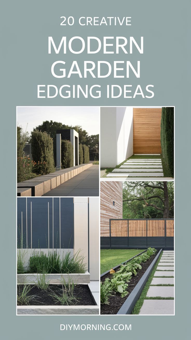 20 Creative Modern Garden Edging Ideas to Enhance Your Outdoor Space ...