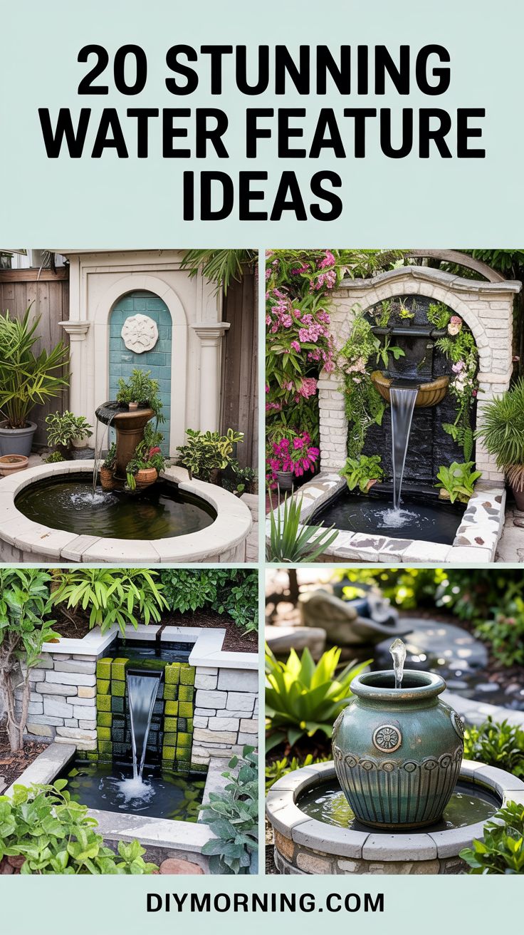 20 Stunning Water Feature Ideas to Transform Your Backyard - DIY Morning
